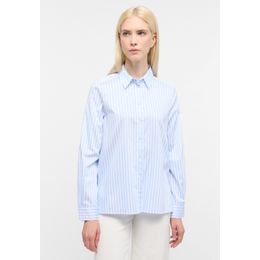 Hemdbluse Eterna "LOOSE FIT", Damen, Gr. 36, hellblau, 100% Baumwolle, Blusen, EASY IRON (bügelleicht)