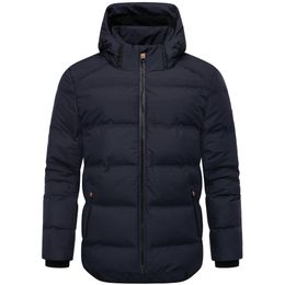 Steppjacke STONE HARBOUR "Gavriloo XX", Herren, Gr. L (52), navy, Obermaterial: 100% Polyester; Innenfutter: 100% Polyester; Wattierung: 100% Polyester; Ärmelfutter: 100% Polyester, gerade hüftbedeckend, hoch geschlossener Ausschnitt, Ärmel ohne Ärmelschlitz Rippbündchen, Jacken, Gesteppte Winterjacke mit abnehmbarer Kapuze