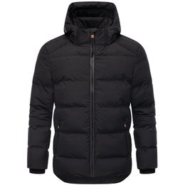Steppjacke STONE HARBOUR "Gavriloo XX", Herren, Gr. M (50), schwarz, Obermaterial: 100% Polyester; Innenfutter: 100% Polyester; Wattierung: 100% Polyester; Ärmelfutter: 100% Polyester, gerade hüftbedeckend, hoch geschlossener Ausschnitt, Ärmel ohne Ärmelschlitz Rippbündchen, Jacken, Gesteppte Winterjacke mit abnehmbarer Kapuze