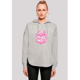 Kapuzenpullover F4NT4STIC "Internationaler Frauentag: Girl-Power-Design", Damen, Gr. S, grau, Obermaterial: 100% Baumwolle, oversize, Pullover, Premium Qualität