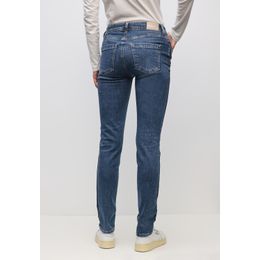 Slim-fit-Jeans Cecil, Damen, Gr. 24, Länge 30, medium blau soft washed, Jeans, 81% Baumwolle, 16% Polyester, 3% Elasthan, unifarben, normal, Jeans, 5-Pocket-Style