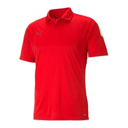 Puma teamLIGA Sideline Polo Rot Weiss (001), Größe M, Herren, Bekleidung - 11teamsports
