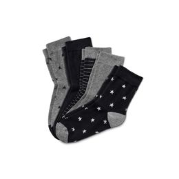 Tchibo - 5 Paar Socken - Damen - Gr. 39-42 - silber