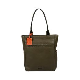 Burkely Leder-Schultertasche in Khaki - (B)33 x (H)37 x (T)10 cm - 46% | Damen-taschen