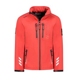 Geographical Norway Softshelljacke "Richywood" in Rot - 66% | Größe S | Herren-outdoorjacken