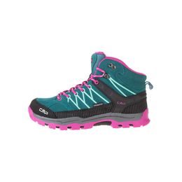 CMP Leder-Trekkingboots "Rigel Mid" in Petrol/ Pink - 28% | Größe 41 | Kinder-outdoor-sport-schuhe