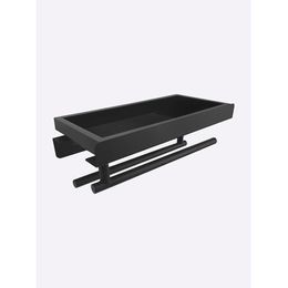 HEINE HOME Wandregal in Schwarz - (B)42 x (H)15,5 x (T)20 cm - 68% | Regale