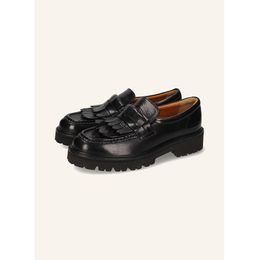 Melvin & Hamilton MELVIN & HAMILTON Leder-Mokassins "Regine 29" in Schwarz - 47% | Größe 39 | Damen-schuhe-halbschuhe