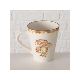 Boltze Jumbotasse "Trinson" in Creme/ Braun - 440 ml - 14% | Gedeckter-tisch