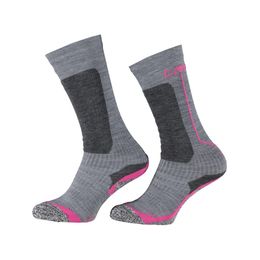 CMP Ski-/ Snowboardsocken in Grau/ Pink - 24% | Größe 34/36 | Kinder-outdoor-waesche