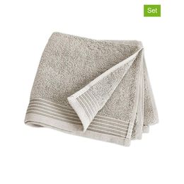 Framsohn 4er Set: Handtücher "Premium" in Beige - 12% | Größe 50x100 cm | Badtextilien