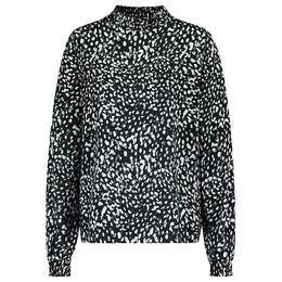 Sublevel Bluse in Schwarz/ Wei&szlig; - 64% | Gr&ouml;&szlig;e L | Damen-blusen