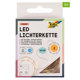 folia PAPER 2er-Set: LED-Lichterketten in Weiß - 26% | Lichterketten-dekobeleuchtung