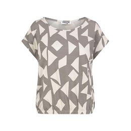 Sublevel Shirt in Grau/ Wei&szlig; - 52% | Gr&ouml;&szlig;e L | Damen-tops