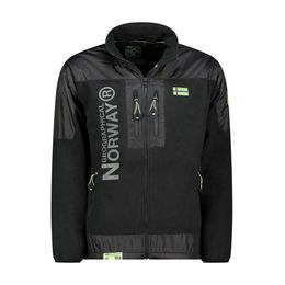 Geographical Norway Fleecejacke "Tulene" in Schwarz - 71% | Größe M | Herren-pullover-sport
