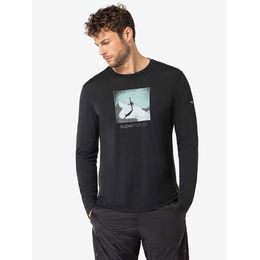 super.natural Funktionslongsleeve "Almost Done" in Schwarz - 63% | Gr&ouml;&szlig;e L | Herren-sportshirts