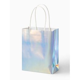 folia PAPER Papiertüten in Silber/ Hellblau - 10 Stück - 35% | Kreativbedarf-diy