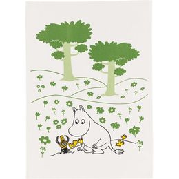 Moomin Geschirrtuch "Moomintroll" in Creme/ Grün - (L)70 x (B)50 cm - 11% | Tischwaesche