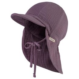Sterntaler Schirmm&uuml;tze "Musselin" in Lila - 20% | Gr&ouml;&szlig;e 49 cm | Baby-muetzen