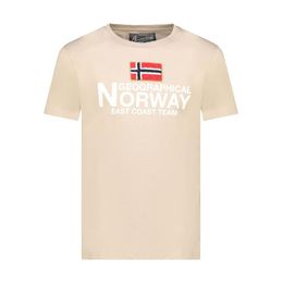 Geographical Norway Shirt "Jacky" in Beige - 64% | Größe L | Herren-plussize