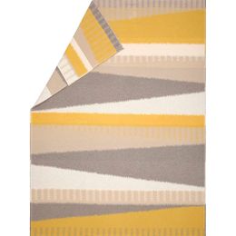 David Fussenegger Flanelldecke "Luca" in Gelb/ Grau - 37% | Größe 200x140 cm | Decken