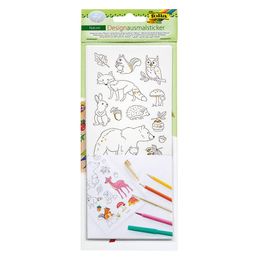 folia PAPER Ausmalsticker "Nature" - 4 Karten - 19% | Kreativbedarf-diy
