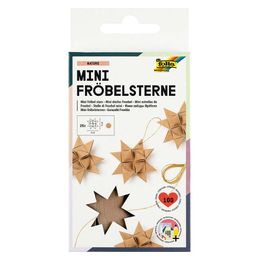 folia PAPER Bastelpapier f&uuml;r Mini-Fr&ouml;belsterne "Nature" in Hellbraun - 28% | Kreativbedarf-diy