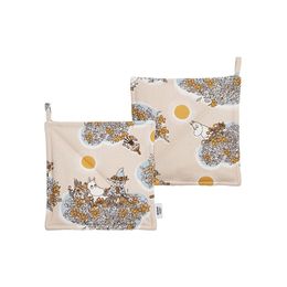 Moomin Topflappen "Friends Forever" in Beige/ Gelb - (L)22 x (B)22 cm - 11% |