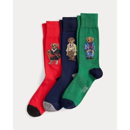 Polo Ralph Lauren Socken 'Bear' Herren Größe 41/46 bunt