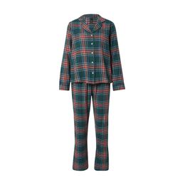 Hunkem&ouml;ller Hunkem&ouml;ller Pyjama Damen Gr&ouml;&szlig;e XL gold / tanne / rot / wei&szlig; Winterkleid