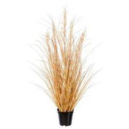 Kunstgras Creativ green "Grasbusch Carex", beige (natur), H:89cm, Obermaterial: 100% Polyethylen, Kunstpflanzen