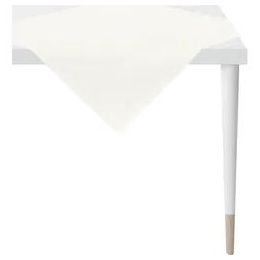 Mitteldecke Apelt "3900 Uni / OUTDOOR, Sommerdeko, Sommer", beige (elfenbeinfarben), B:85cm L:85cm, Polyacryl, Tischdecken, mit Fleckschutz