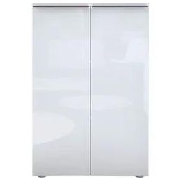 borchardt Möbel Aktenschrank BORCHARDT MÖBEL "Tom", weiß (weiß hochglanz), B:76cm H:116cm T:35cm, Spanplatte, Schränke, Breite 76 cm, Mehrzweckschrank