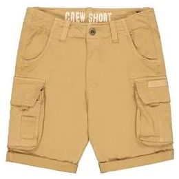 Shorts Alpha Industries "Crew Short", Herren, Gr. 34, Normalgrößen, beige (sand), Obermaterial: 98% Baumwolle, 2% Elastan; Futter: 100% Baumwolle, Hosen