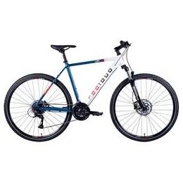 Cityrad REDLOUD "UA.02" Gr. 54, wei&szlig; (wei&szlig;, blau, schwarz), Fahrr&auml;der, 54cm, 28 Zoll (71,12cm)