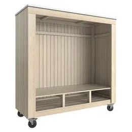 Gartenhaus Plus "Loungehaus SIESTA Sommerly", beige (natur), Holzwerkstoff, Gartenhäuser, 179x67x183 cm