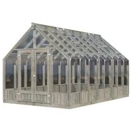 Gewächshaus Palmako "E_milia", grau, B:300cm T:483cm, Gewächshäuser, 13,8 m2, inklusive automatische Dachentlüftung