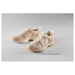 Sneaker ANISTON SHOES, Damen, Gr. 39, rosa (beige, rose), Lederimitat, Textil, Schuhe Modernsneaker Sneaker low Ugly Shoes, Freizeitschuh, Halbschuh, Schnürschuh - NEUE KOLLEKTION