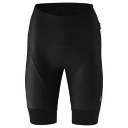 Fahrradhose Gonso "SQlab GO W", Damen, Gr. 34, Normalgrößen, schwarz, 80% Polyamid. 20% Elastan, Hosen, Damen Radhose mit Sitzpolster, kurze moderne Radlerhose, Tight Fit