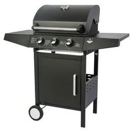 Gasgrill El Fuego "San Angelo", schwarz, B:110cm H:102cm T:53cm, Grills, BxTxH: 110x53x102 cm