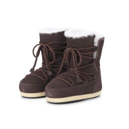 Moon Boot Moonboot Low-Top Sneaker - Boot EVX aus Veloursleder - Gr. 41_42 - in Braun - f&uuml;r Damen