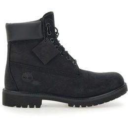 Timberland Stiefel - Stivale Stringato Waterproof Premium 6-Inch Nero - Gr. UK_12 - in Schwarz - f&uuml;r Damen