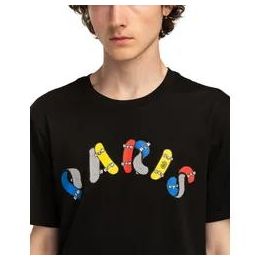 T-Shirt Element "Twisted Decks", Herren, Gr. L, schwarz (flint schwarz), 100% Baumwolle, Shirts