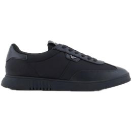 Emporio Armani Low-Top Sneaker - Basic Nylon Sneaker Black - Gr. 43 (EU) - in Schwarz - für Damen
