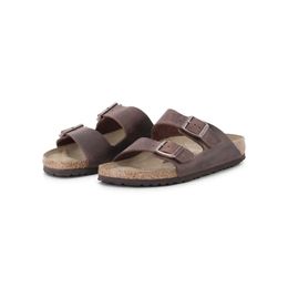 Birkenstock Low-Top Sneaker - Sandale Arizona aus ge&ouml;ltem Leder - Gr. 42 (EU) - in Braun - f&uuml;r Damen