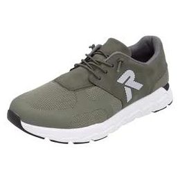 Slip-On Sneaker Rieker SPORT "Preston", Herren, Gr. 43, grün (oliv), Nubuklederimitat, Textil, Schuhe, Running-Sneaker aus der neuen Christoph Kramer Kollektion
