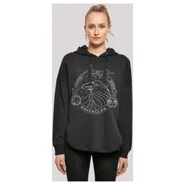Kapuzenpullover F4NT4STIC "Harry Potter Ravenclaw Seal", Damen, Gr. S, schwarz, Obermaterial: 100% Baumwolle, oversize, Pullover, Print