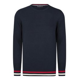 Felix Hardy Pullover Herren Gr&ouml;&szlig;e L navy / rubinrot / wei&szlig;