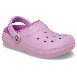Clog Crocs "Classic Lined", Damen, Gr. 39, hydrangea fliederfarbe, CrosliteTM, Schuhe, Pantolette, Hausschuh, Winterschuh mit Warmfutter
