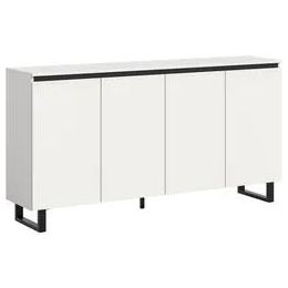 Sideboard Inosign "TOMA, Breite: 160 cm, mit Metall-Kufen-Fuß, 4 Türen, 4 Einlegeböden", weiß, B:160cm H:84cm T:36cm, FSC-zertifizierter Holzwerkstoff, Sideboards, Anrichte, Kommode, Schrank, Board, Higboard